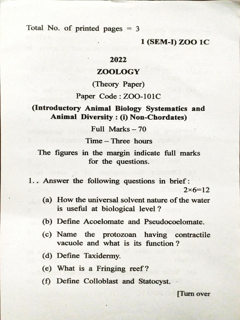 Introduction Animal Biology Systematic, Zoology 2022 | PDF | Biology ...