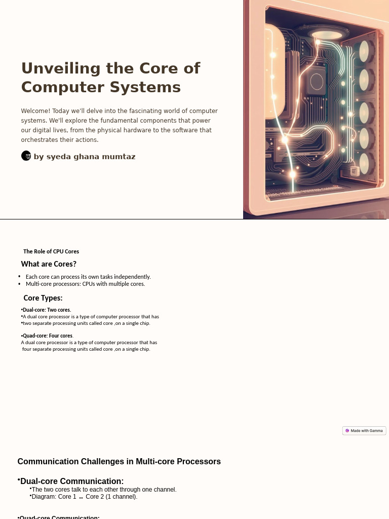 Unveiling The Core of Computer Systems | PDF | Multi Core Processor | Central Processing Unit