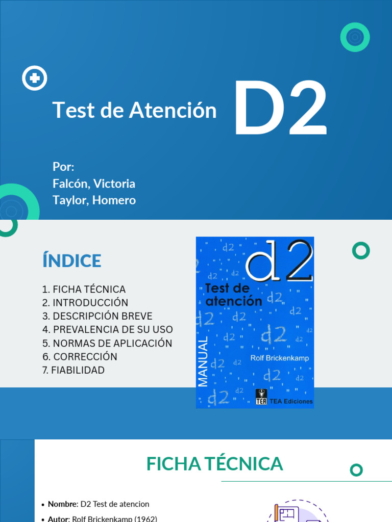 Test de Atención - D2 | PDF | Cognición | Ciencia cognitiva