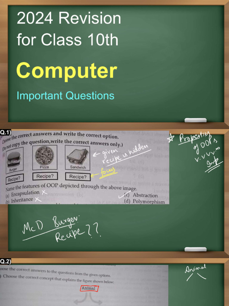 10 Feb 2024 Computer Important Questions - PDF of Live Session | PDF