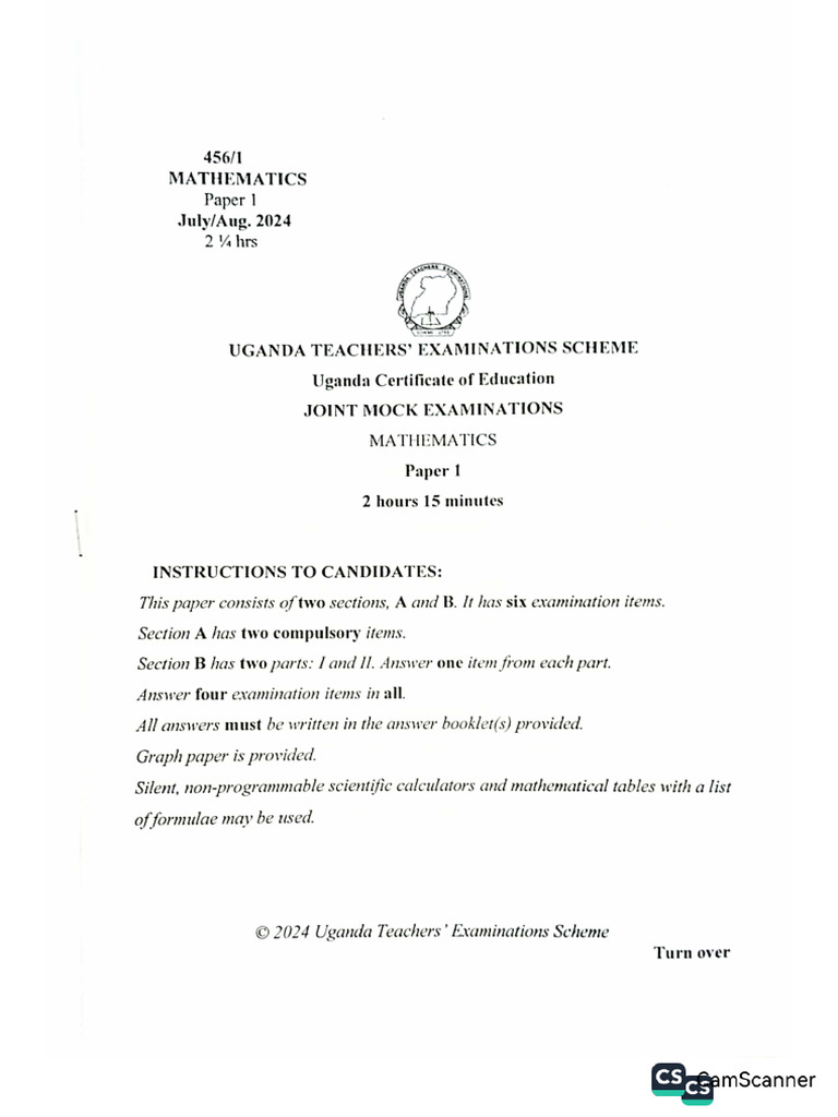 Mathematics Combined Quiz Newcul | PDF | Area | Inflation