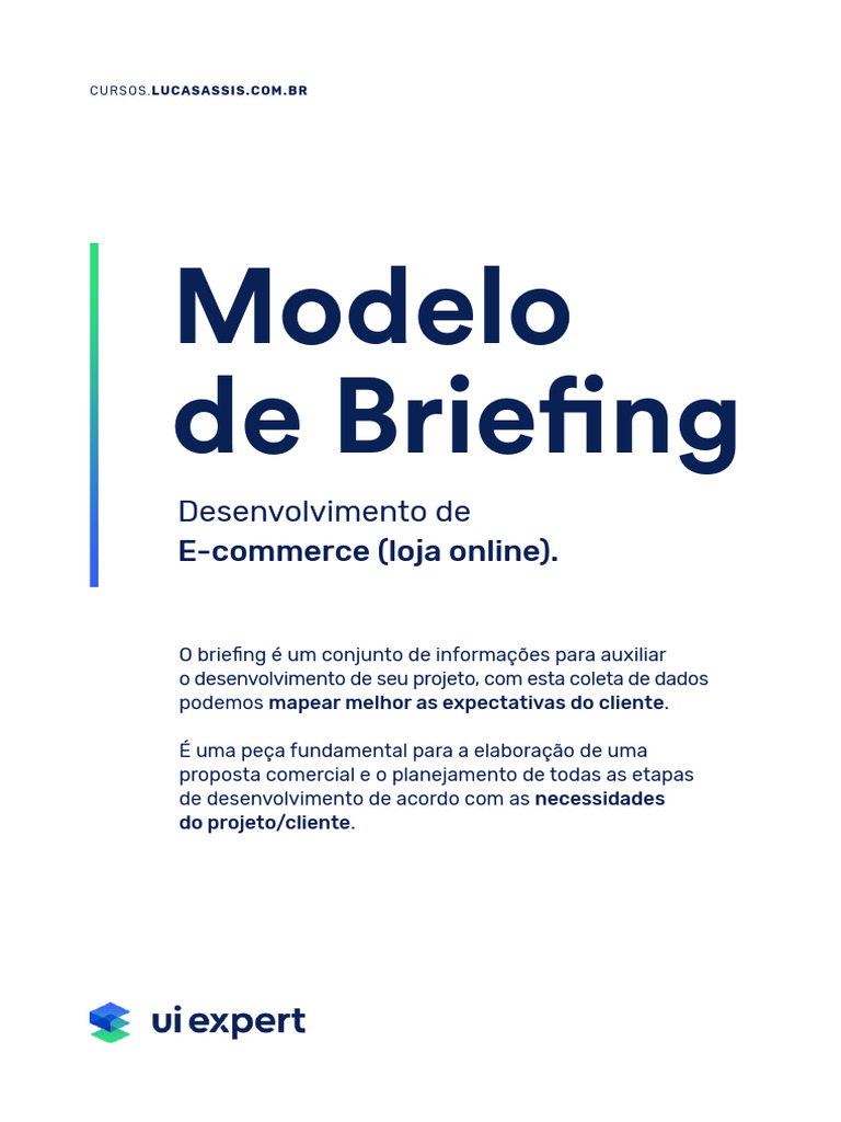 Modelo de Briefing para E-commerce | PDF | Marca | E-commerce