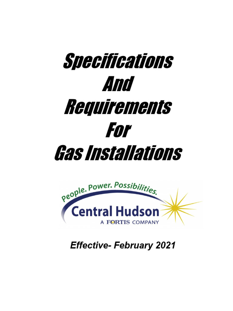 Gas Installation Specifications Guide | PDF | Chimney | Liquefied ...