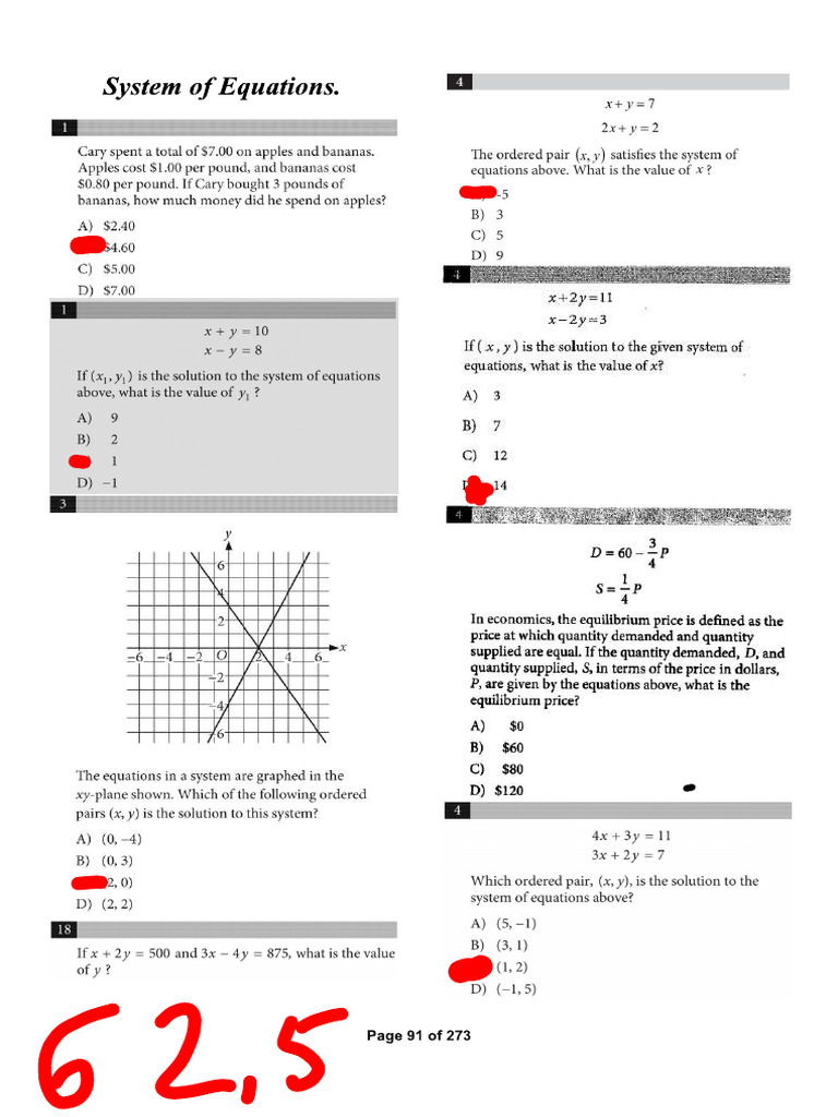 Systems of Equations | PDF
