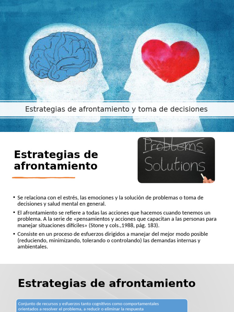 Estrategias de Afrontamiento y Decisiones | PDF | Las emociones ...