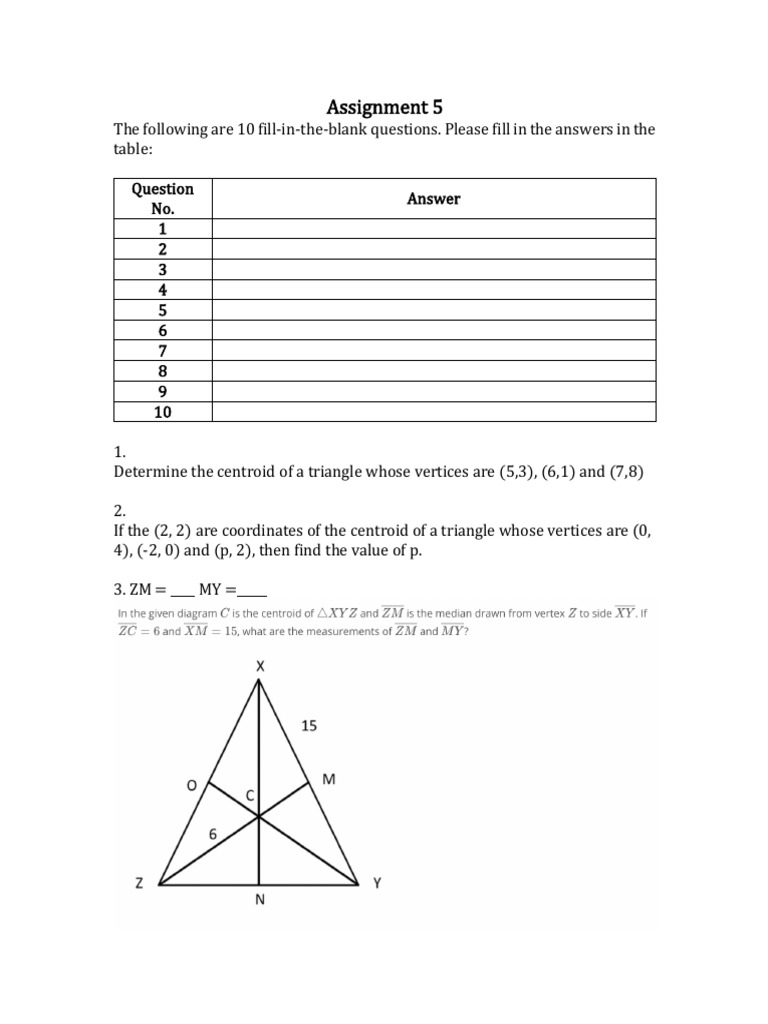 Geometry - Assignment 5 | PDF