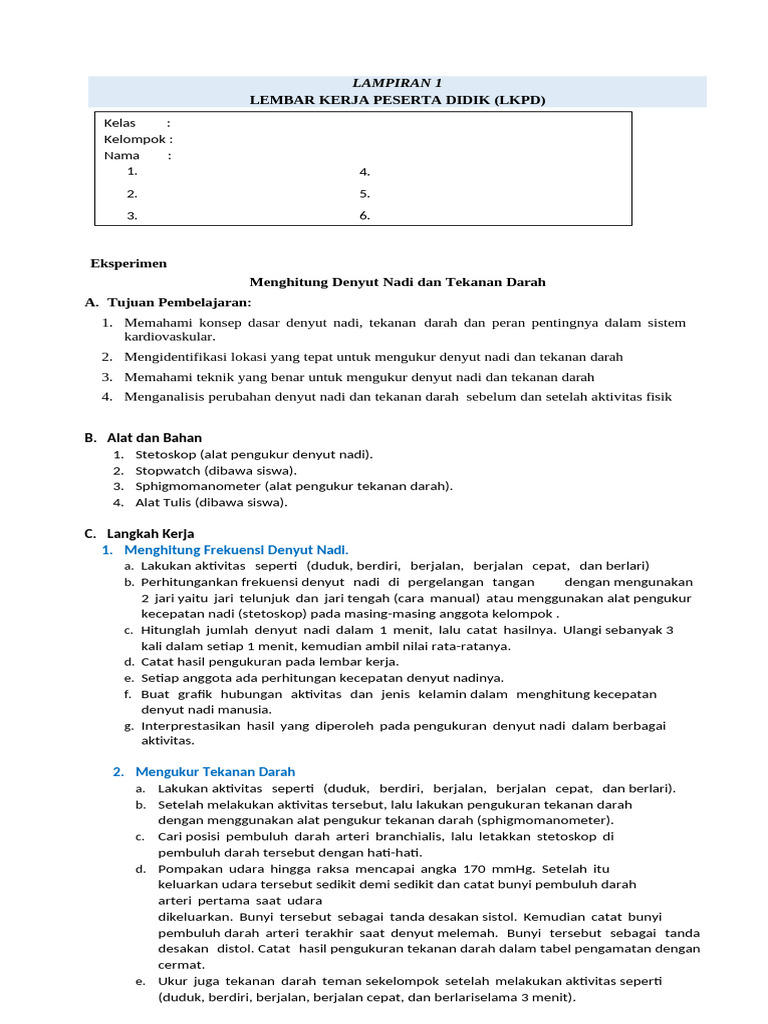 Alat Ukur Kecepatan Denyut Nadi | PDF