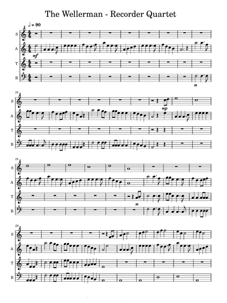 Wellerman Recorder Sheet Music | PDF