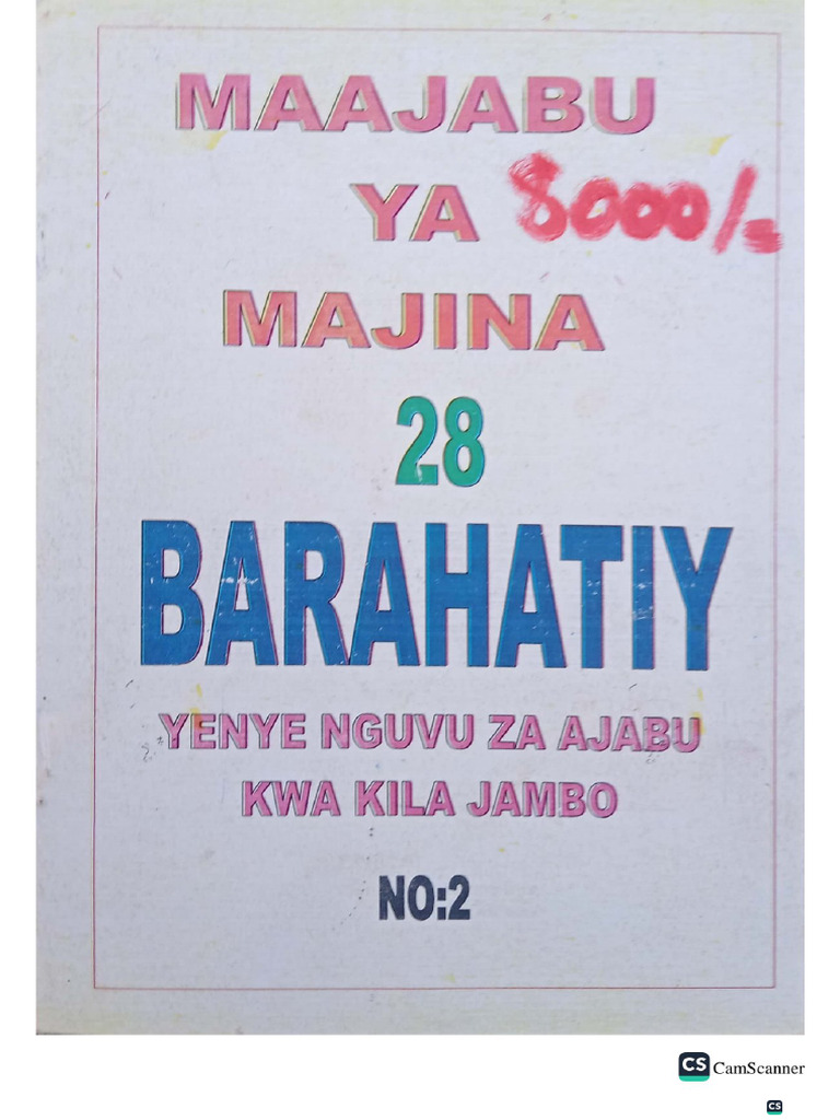 Maajabu Ya Majina Ya BARHATIYA - 250616 - 223558 | PDF
