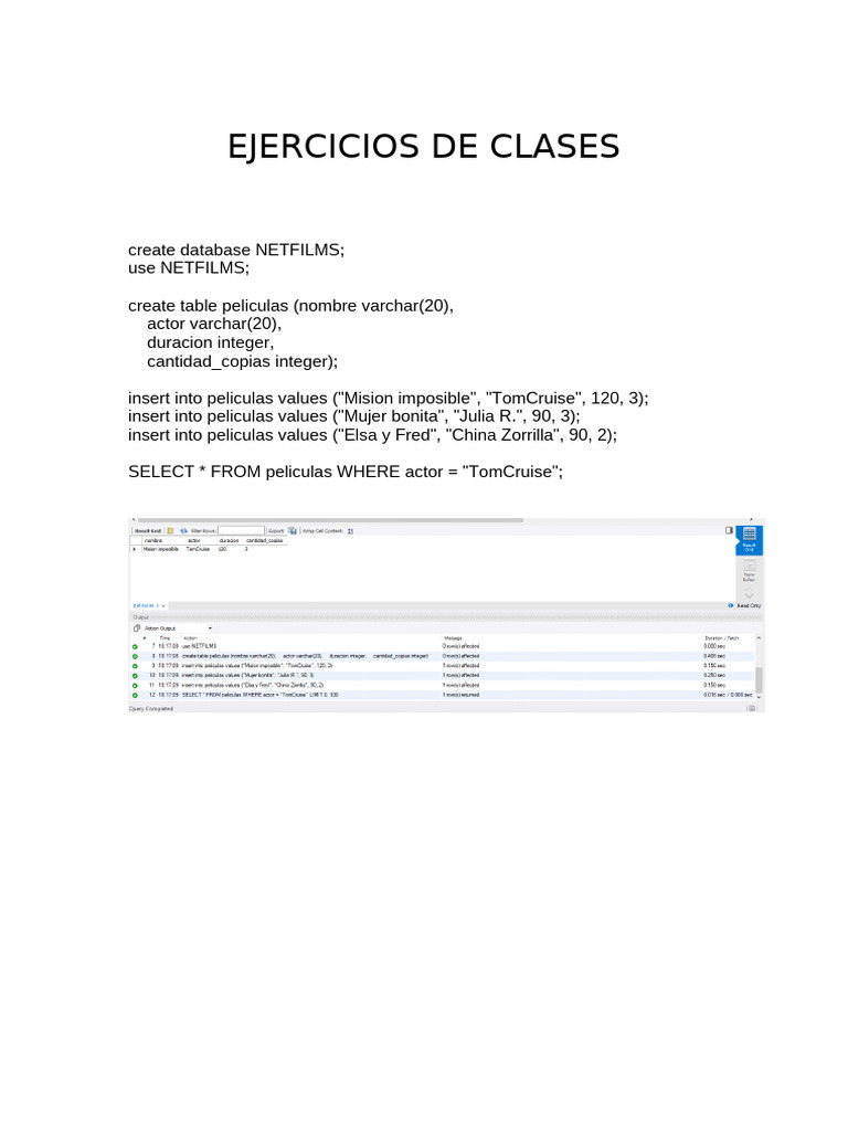 Ejercicios de Clases | PDF