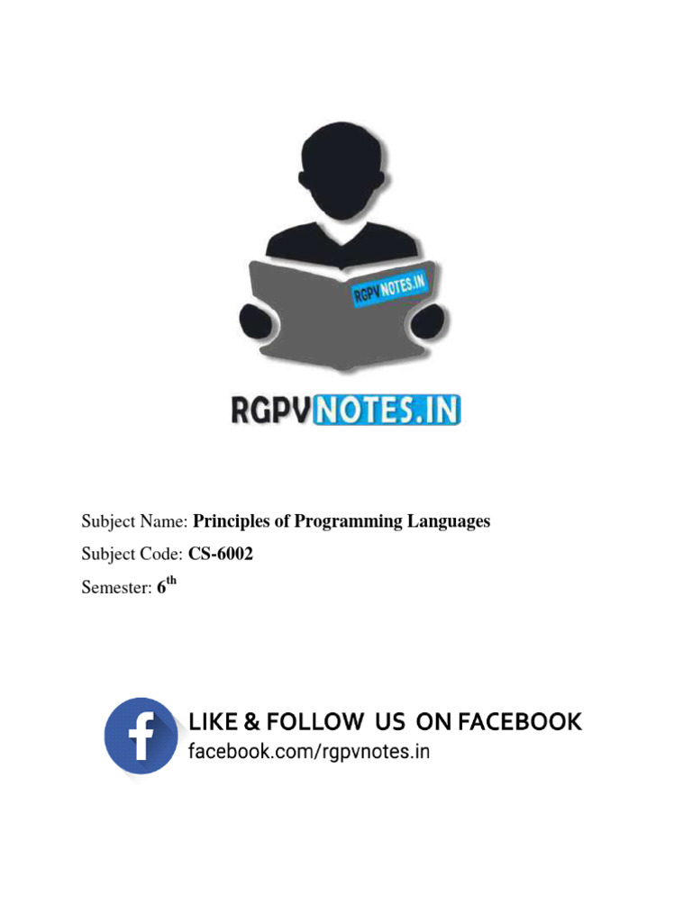 Unit 3 Principles Of Programming Languages Pdf Parameter Computer