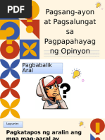 2.5 Pagsang-Ayon at Pagsalungat | PDF