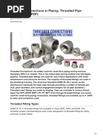 Types of Valve End Connections | PDF | Pipe (Fluid Conveyance) | Manufactured Goods