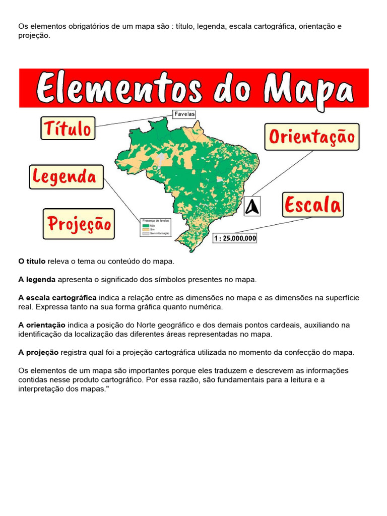 Elementos de Um Mapa | PDF