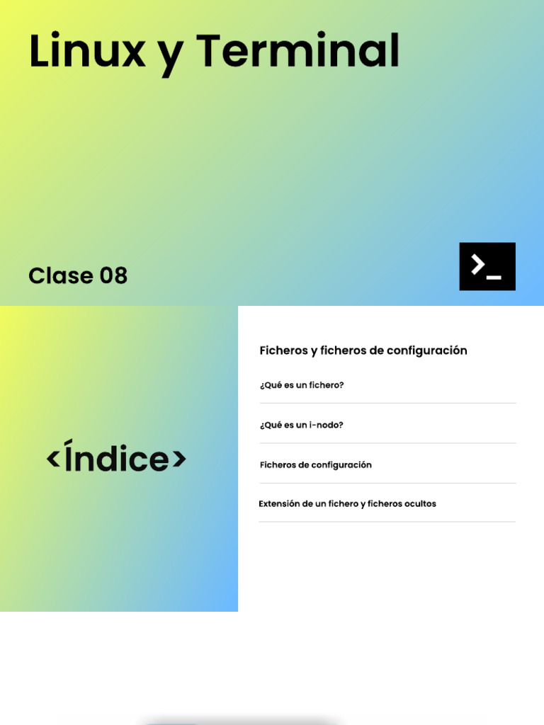 LyT Clase 08 Ficheros y Ficheros de Configuracion | PDF | Archivo de computadora | Arranque