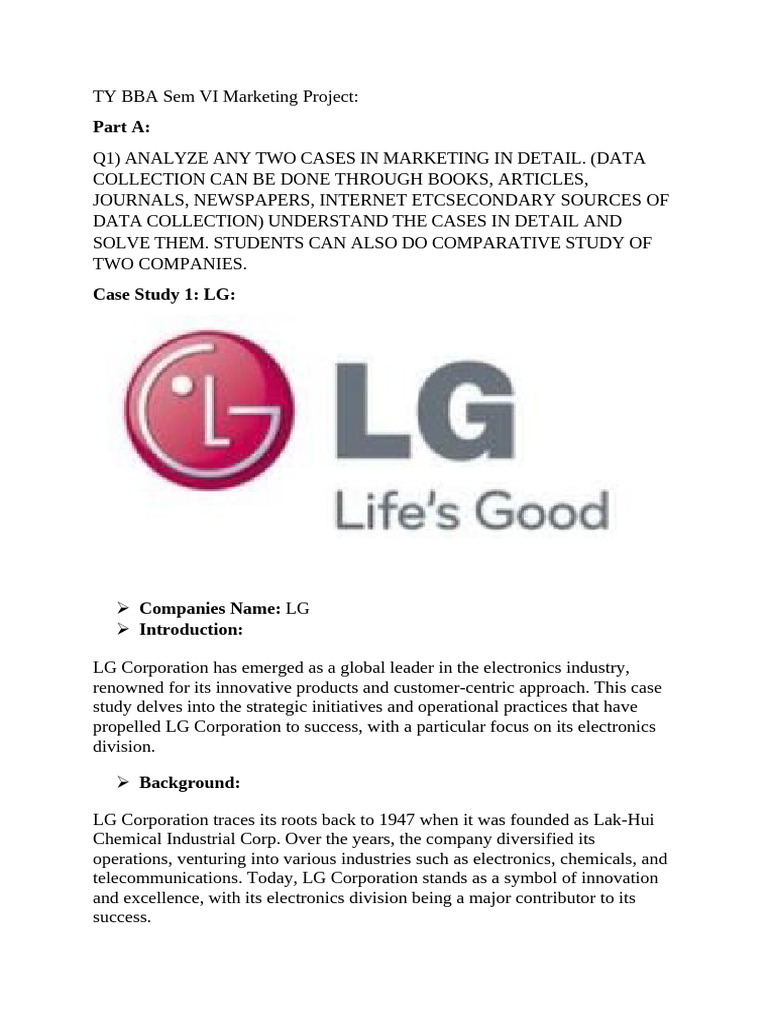 LG vs Lenovo: Marketing Case Studies | PDF | Lenovo | Digital Marketing