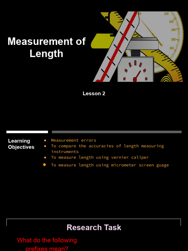 2.0 Measurement of Length | PDF | Observational Error | Measurement