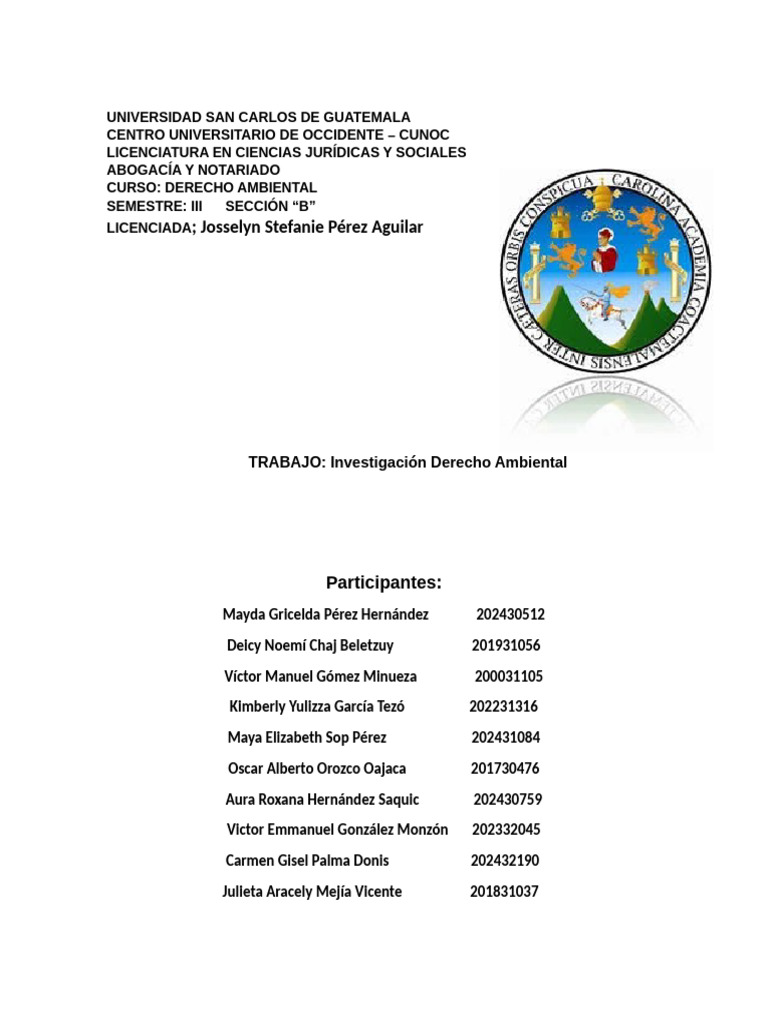 El SIGAP y su rol en Guatemala | PDF | Entorno natural | Protección del ...