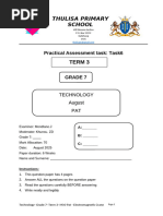 Technology Term 3 Grade 7 Project | PDF | Scrap | Series And Parallel ...