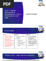 TAX228 - Capital Allowances - Recoupment 2025 | PDF | Tax Deduction | Taxes