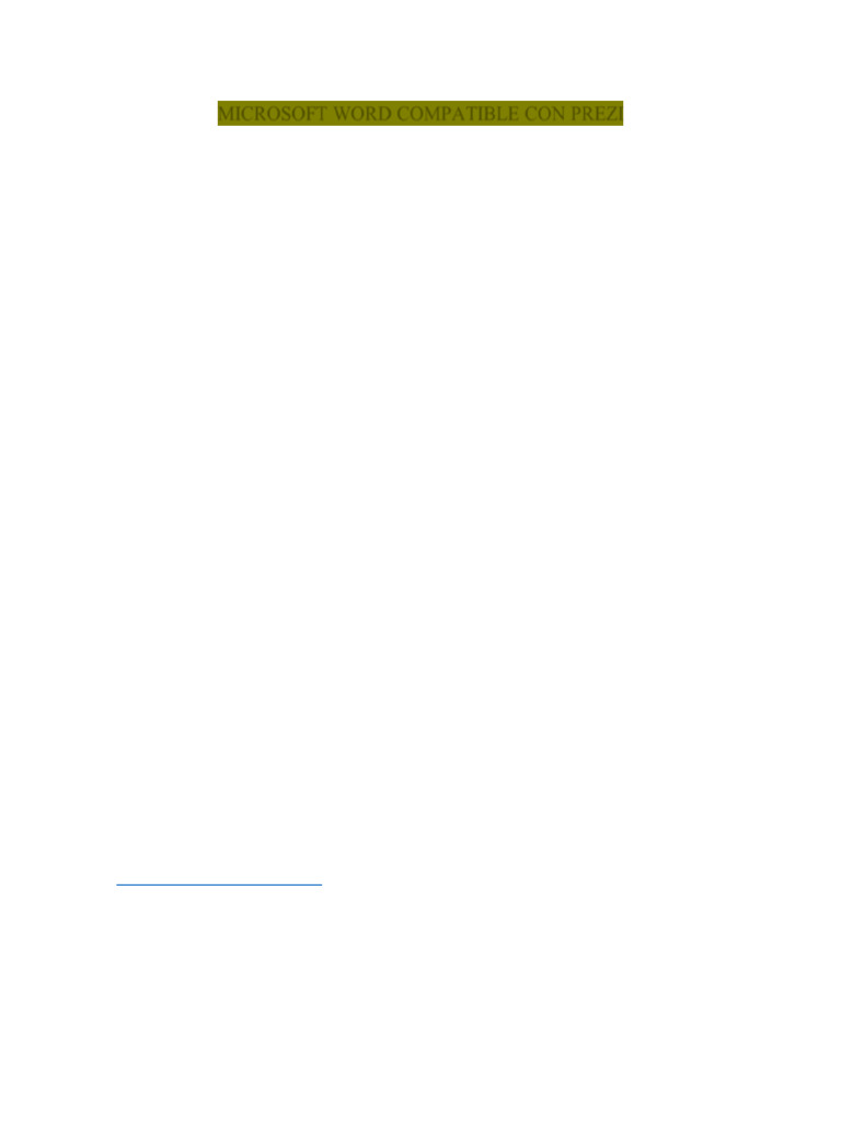 Microsoft Word Compatible Con Prezi | PDF