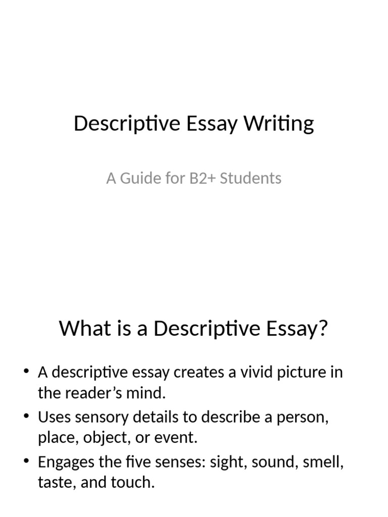 Descriptive Essay Complete Presentation | PDF | Breads | Baking