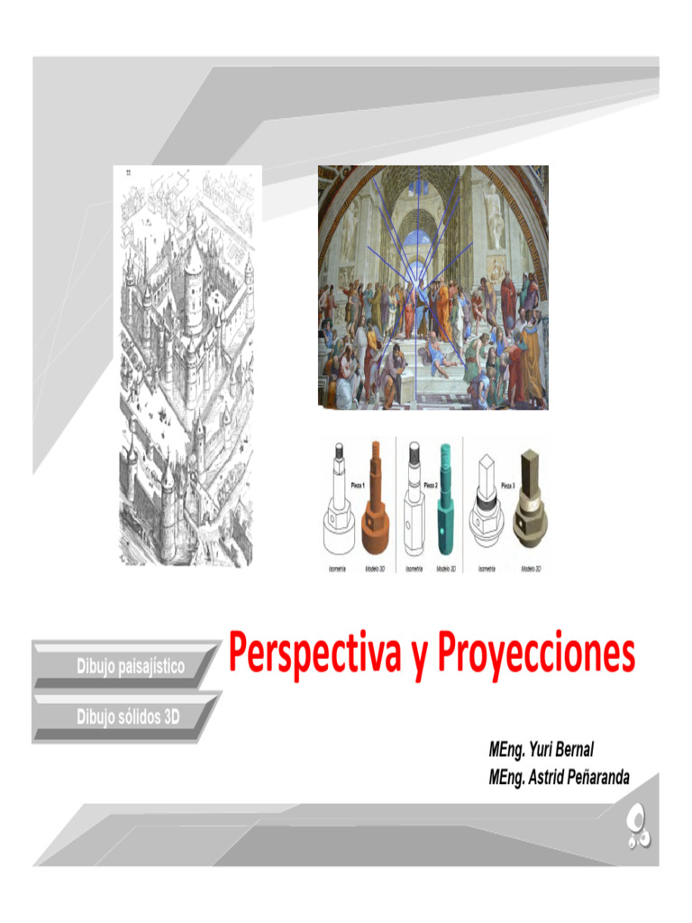 Proyecciones Isométricas en Dibujo Técnico | PDF | Perspectiva (Gráfica ...