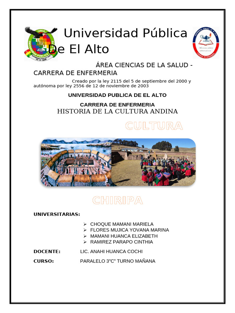 Vestimenta de la Cultura Chiripa | PDF