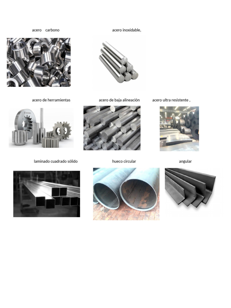 Acero Carbón Acero Inoxidable | PDF