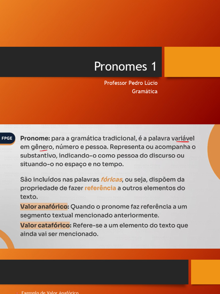 Pronomes | PDF