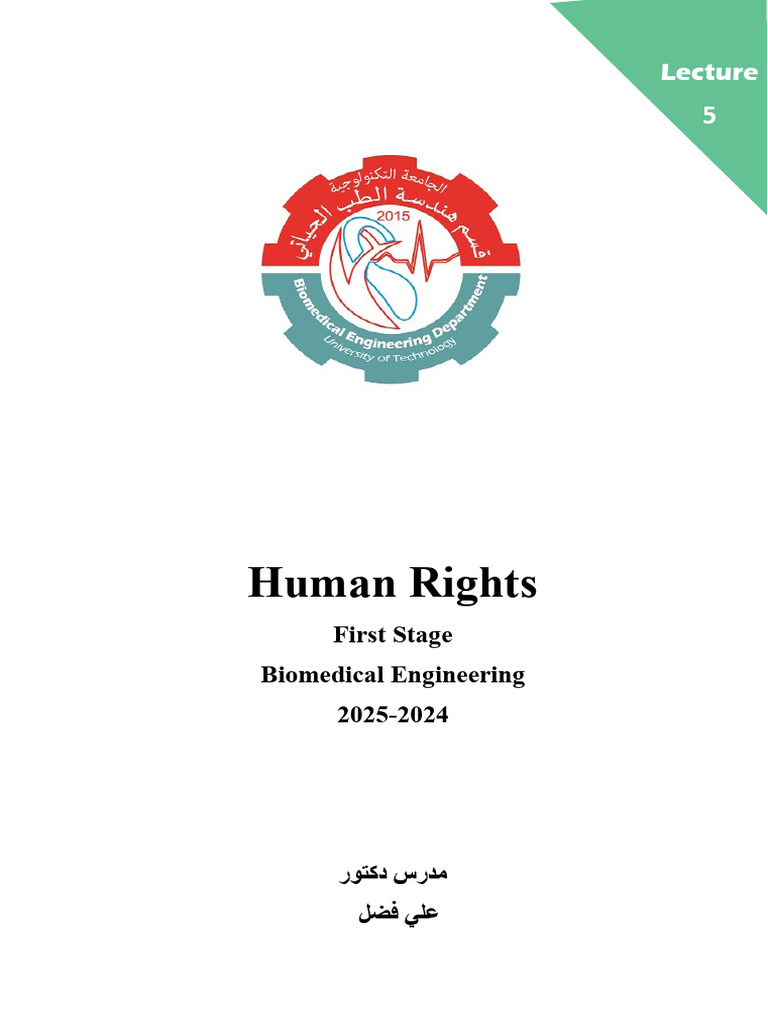 Lec 7-8 - 9 Human Rights | PDF