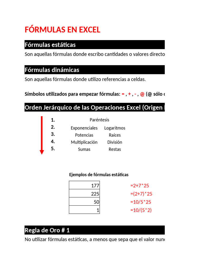 1 Fórmulas | PDF
