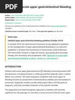 Forrest Classification of GI Bleeding | PDF