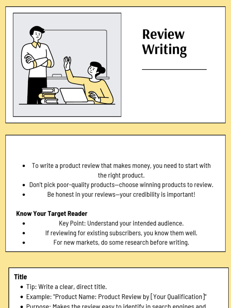 How to Write Profitable Product Reviews | PDF | Usability | Human ...
