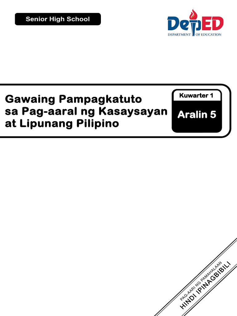 SHS PKLP11 Q1 Las L5 | PDF