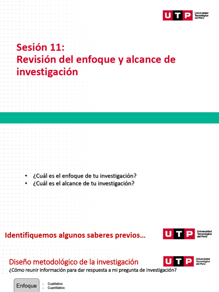 Enfoque y Alcance de La Investigació | PDF | Investigación cuantitativa ...