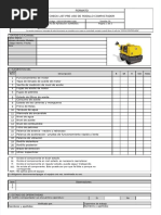 Check List Pre Uso Rodillo Compactador | PDF | Tecnología