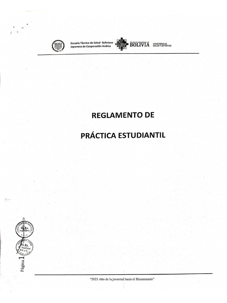 Reglamento de Práctica Estudiantil | PDF