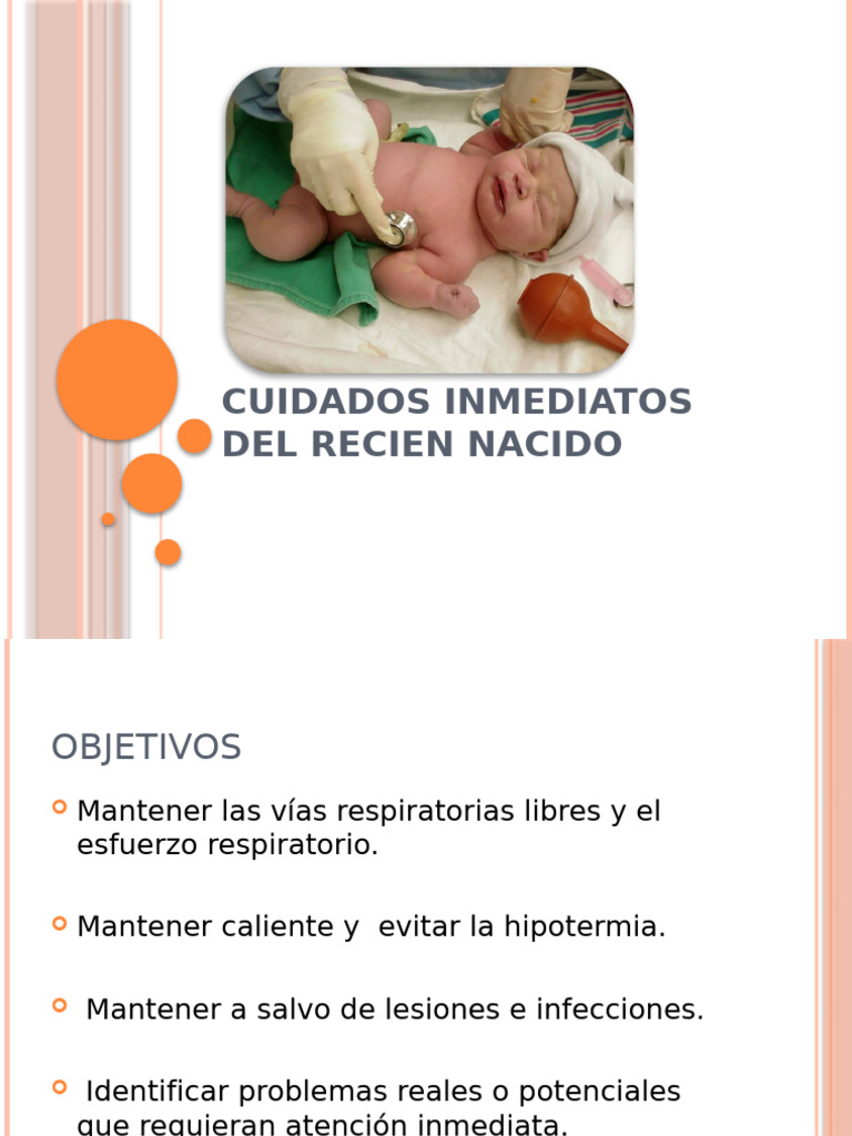 Cuidados Inmediatos Del Recien Nacido | PDF | Infantes | Parto