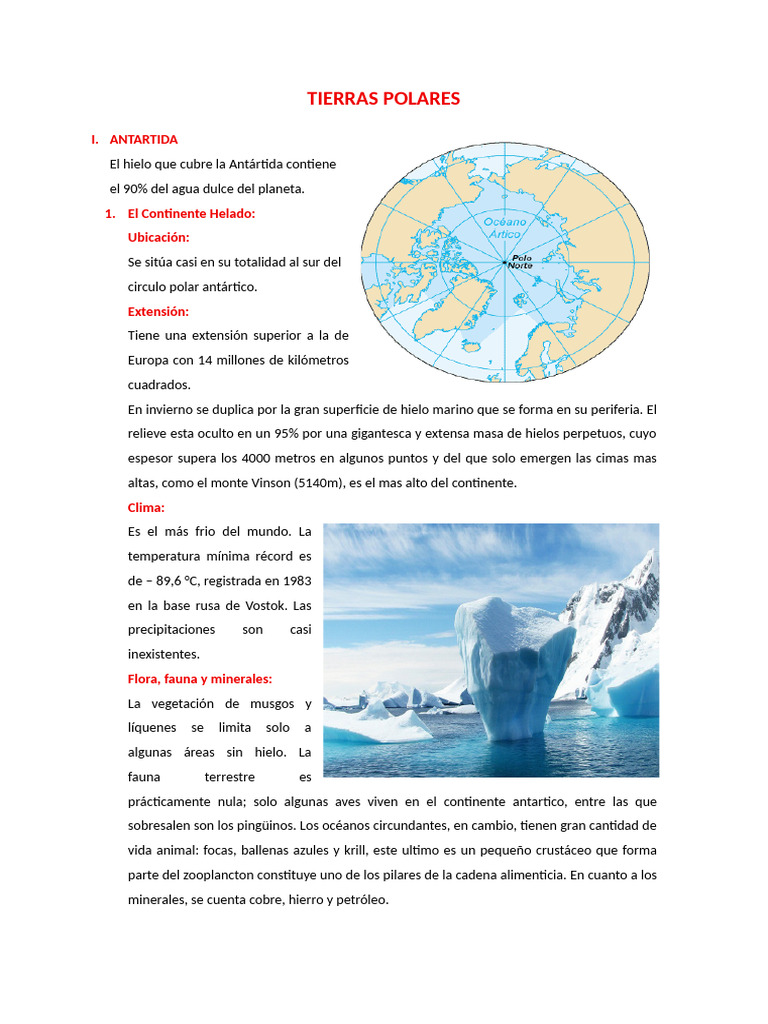 Tierras Polares | PDF | Antártida | Ártico