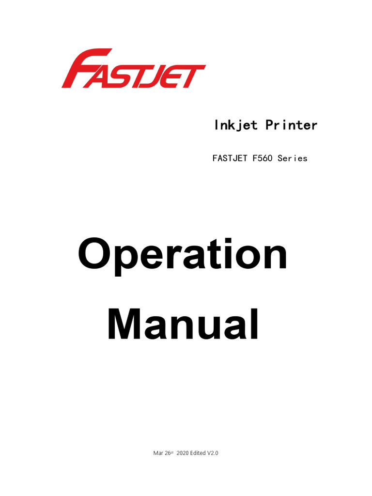 F560 Operation Manual V2.0EN | PDF | Printer (Computing)