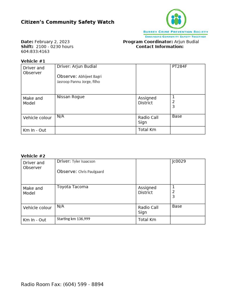 23 02 02 - DH - CCSW Roster | PDF
