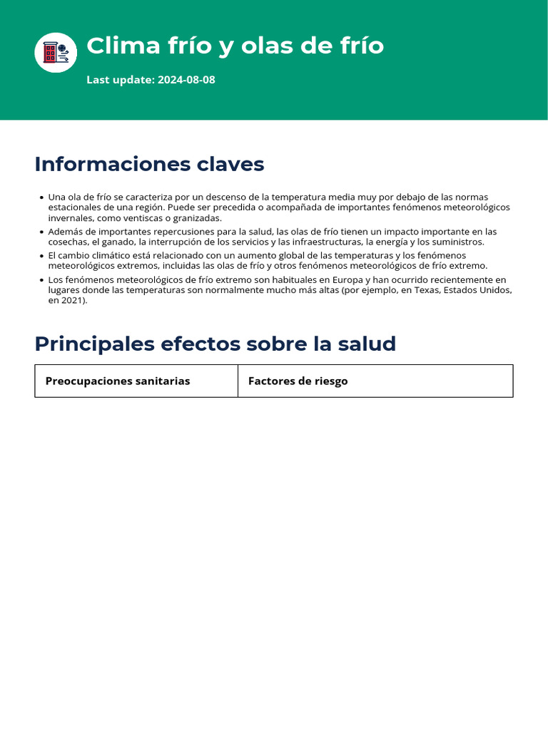 Cold Waves and Cold Weather | PDF | Hipotermia | Clima extremo