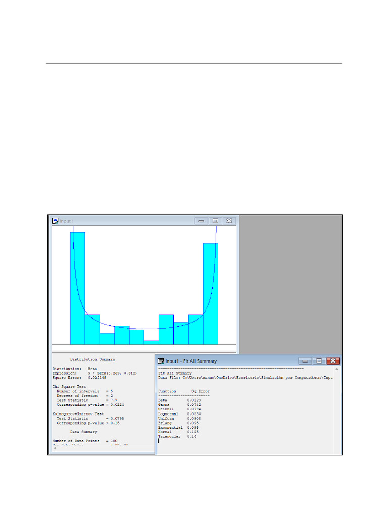 Análisis Input Analyzer Cj19-0698 | PDF | Matemáticas Aplicadas