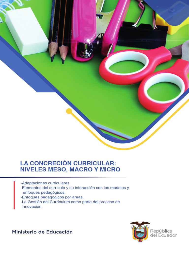Concreción Curricular: Niveles Macro, Meso, Micro | PDF | Plan de ...