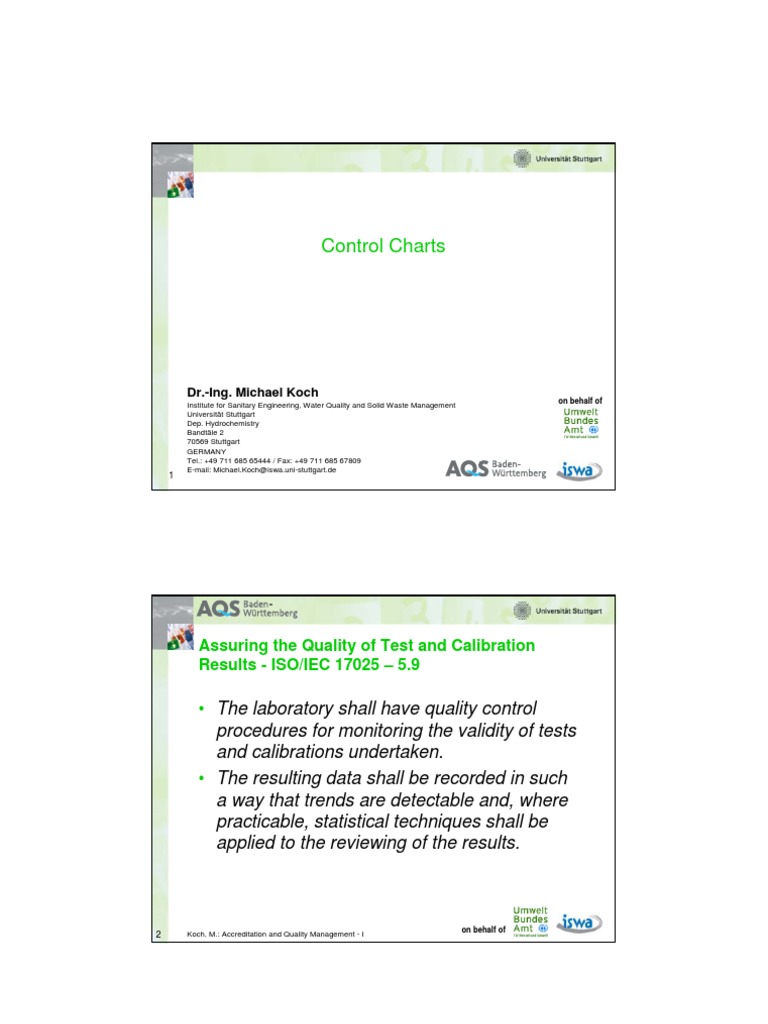 Control Charts | PDF | Accuracy And Precision | Calibration