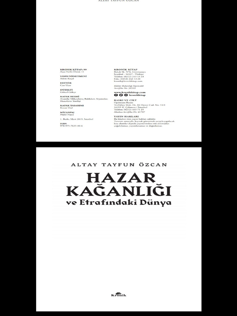 Hazar Kaganligi Ve Etrafindaki Dunya | PDF