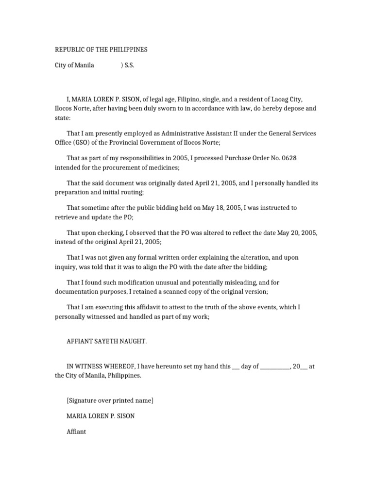 Witness and Arrest Affidavits ABASOLA Style | PDF | Affidavit | Justice