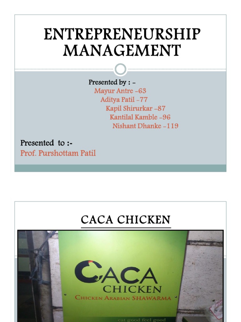 Caca Chicken FInal.. | PDF | Chicken | Fast Food
