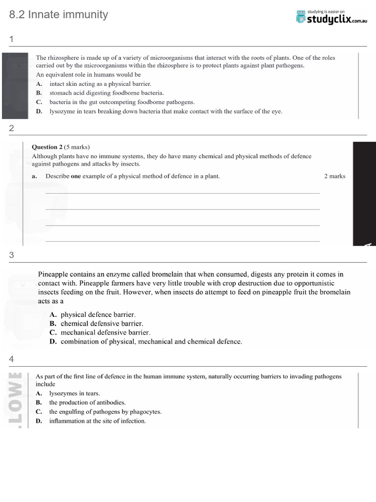 8.2 Innate Immunity | PDF